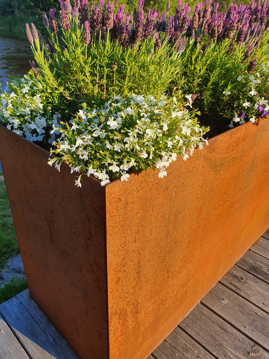 Blomlåda utan botten 100x40x60 cm – SteelCollection
